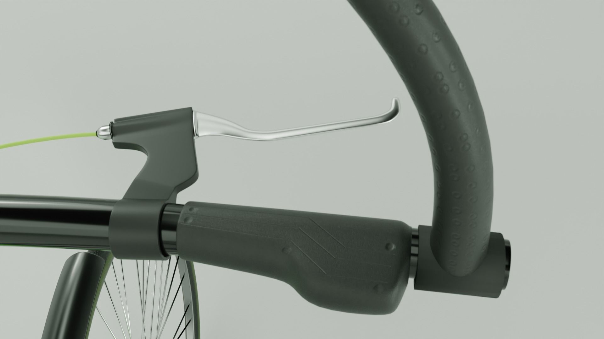 GREEN AND BLACK COLORED STUNNING SPORTS CYCLE 3D model | CGTrader