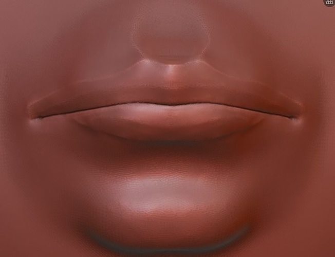 Human mouth and lips realistic 3D model | CGTrader