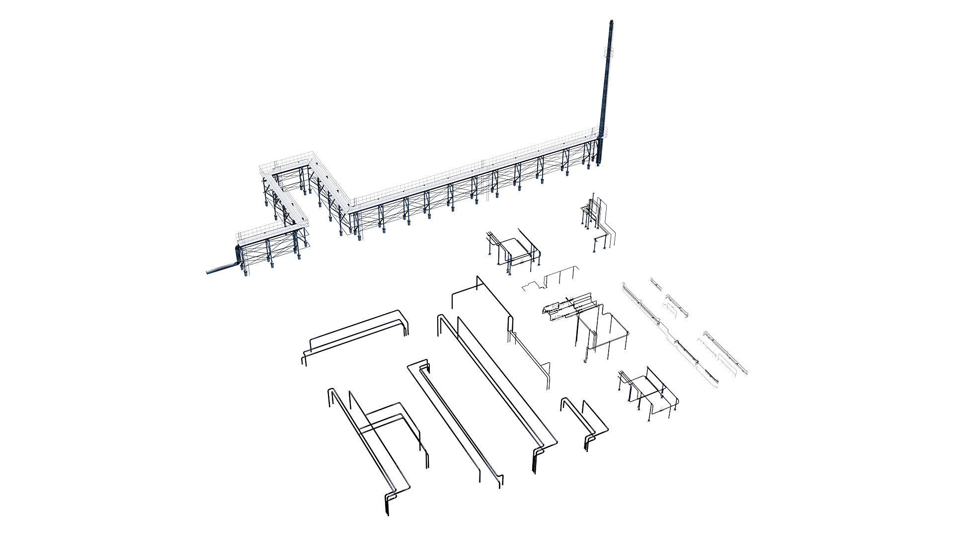 Oil Refinery Asset Pack 3D model | CGTrader