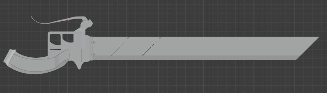 Attack on Titan anime 3d maneuver gear sword 3D model | CGTrader