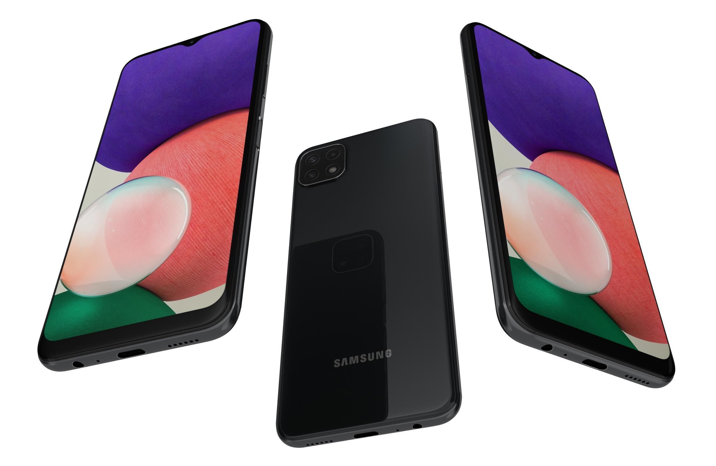 Samsung Galaxy A22 5G Gray 3D model | CGTrader