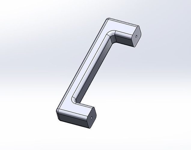 kitchen wall unit handle 3D model | CGTrader