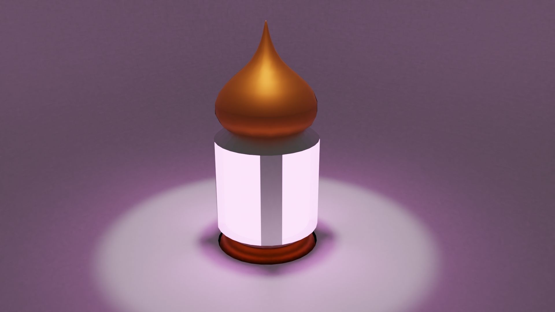 ISLAMIC LAMP PINK COLOR 3D model | CGTrader