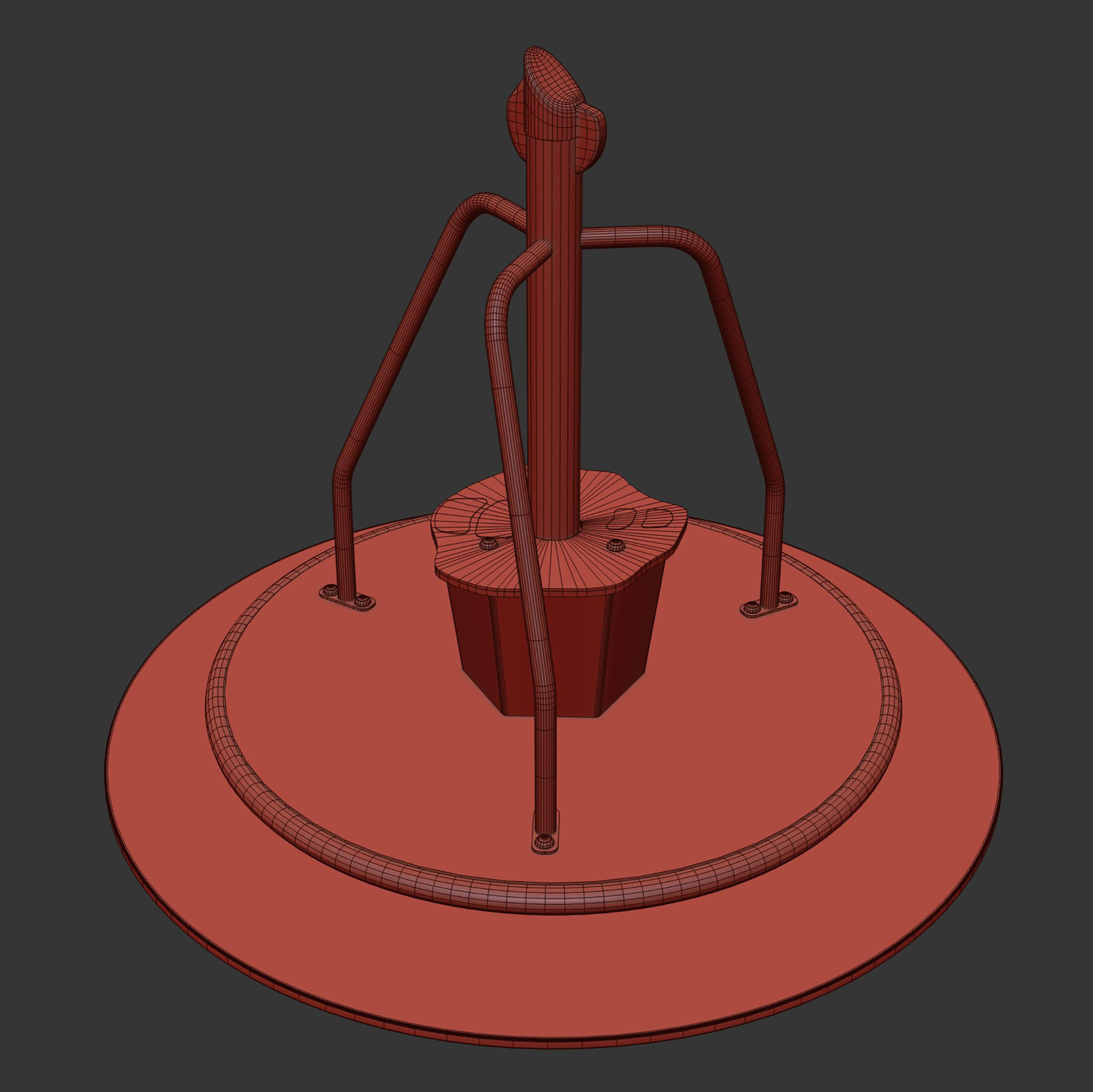 kids playground THE DIZZY ROUNDABOUT JIN-0532 3D model | CGTrader