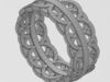 Double row Celtic arch pattern band 3D model 3D printable | CGTrader