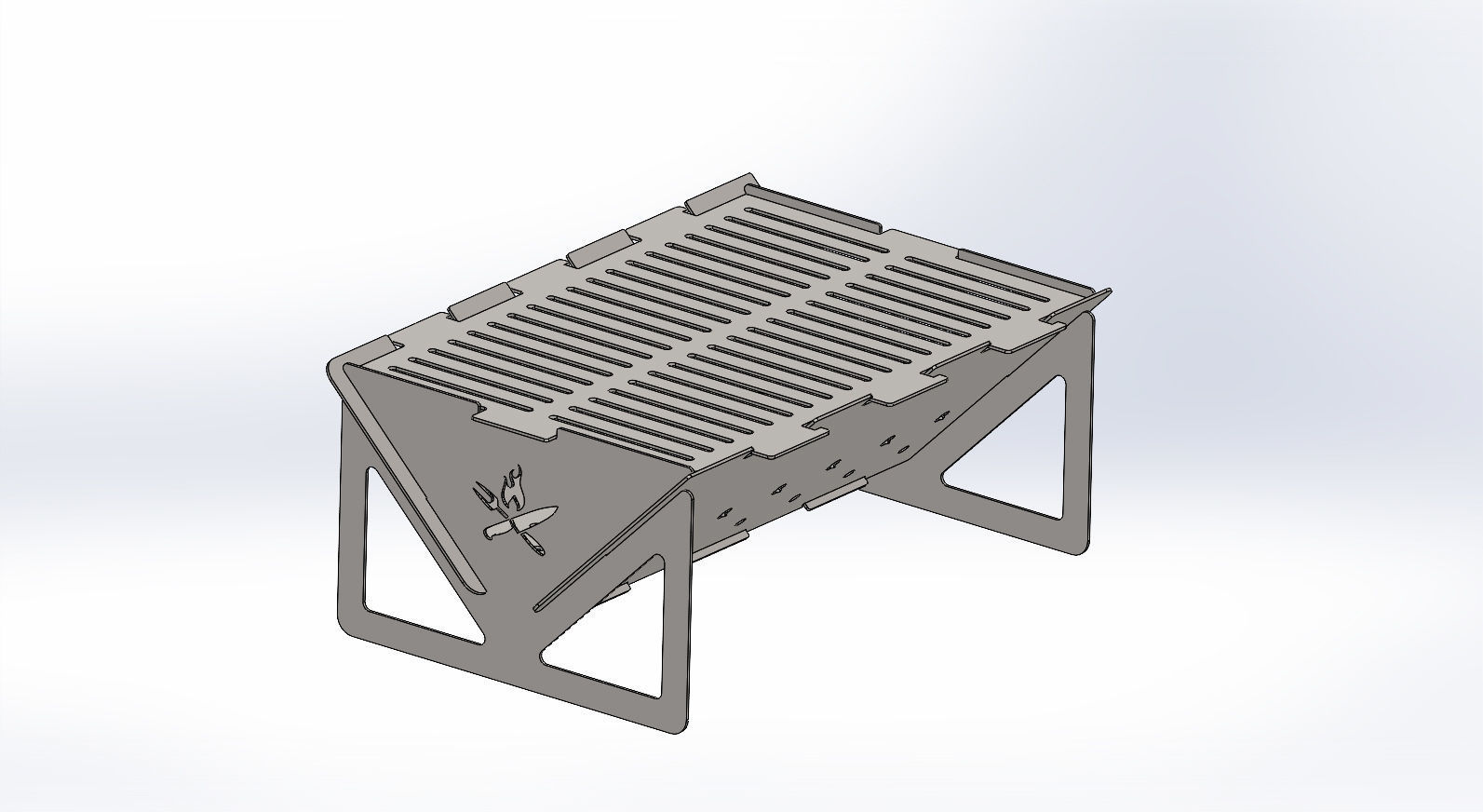 Barbecue Design Dxf step 2d 3d models for Laser cutting 3D model | CGTrader