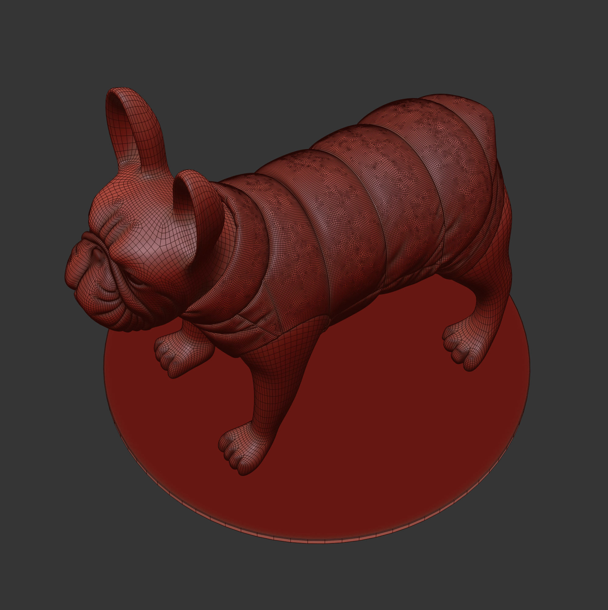 Mondog pet outfitters podo dog couture with panties 3D model | CGTrader