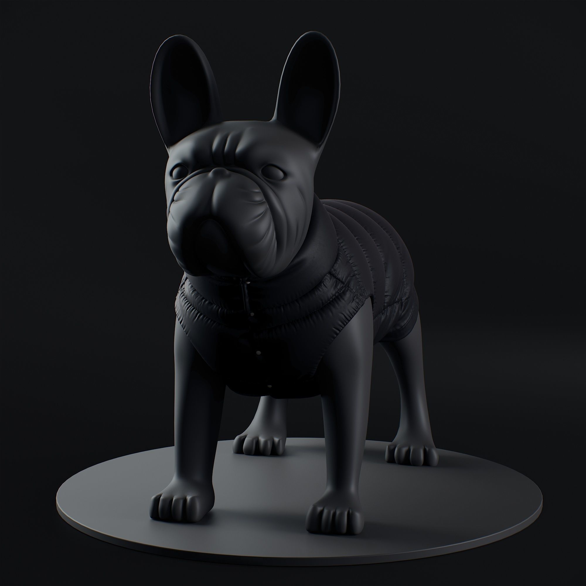 Mondog pet outfitters podo dog couture with panties 3D model | CGTrader