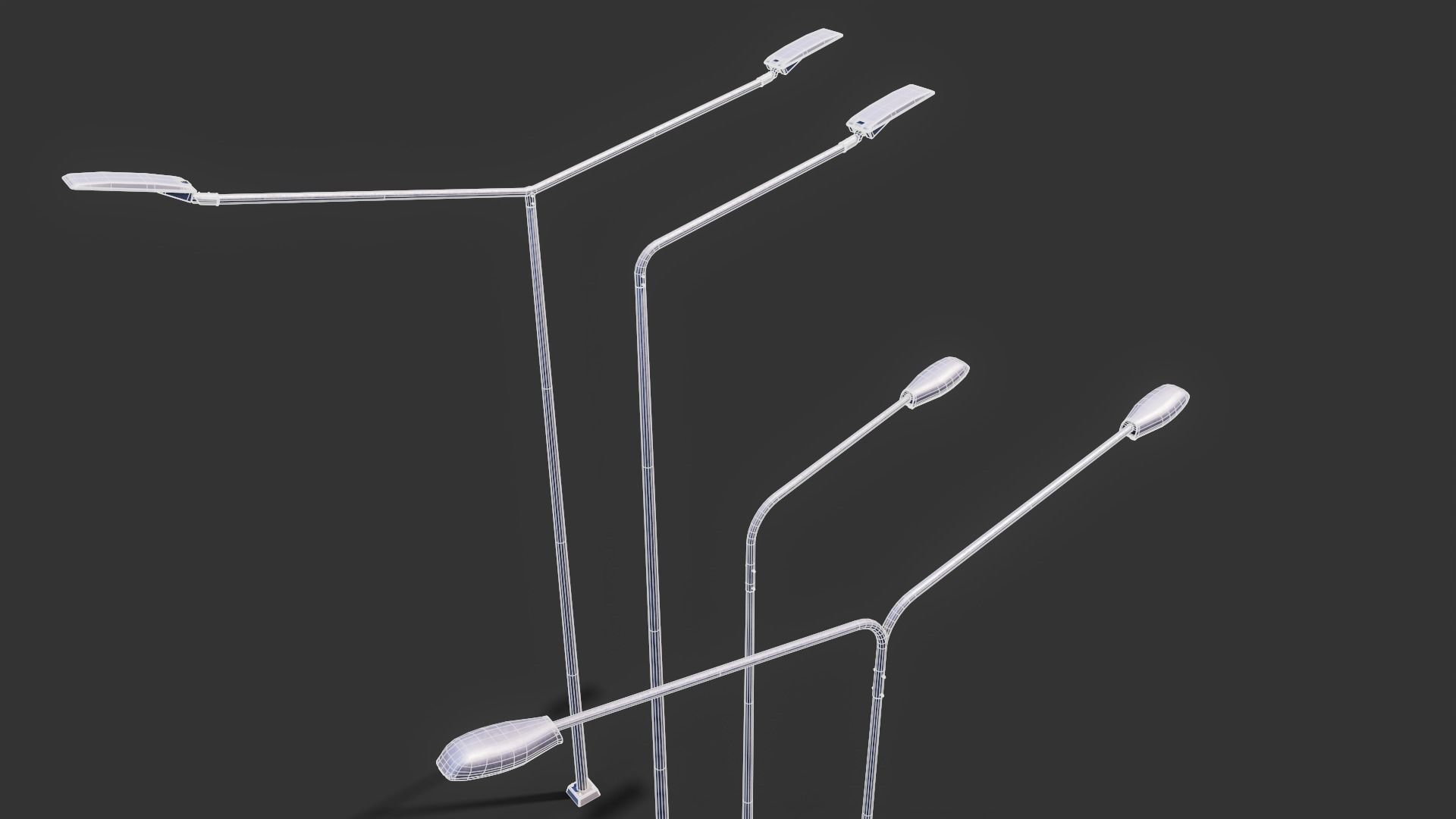 3D model Street Light Assets Pack VR / AR / low-poly | CGTrader
