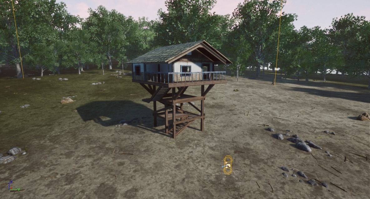 Forest Watch Tower free VR / AR / low-poly 3D model | CGTrader