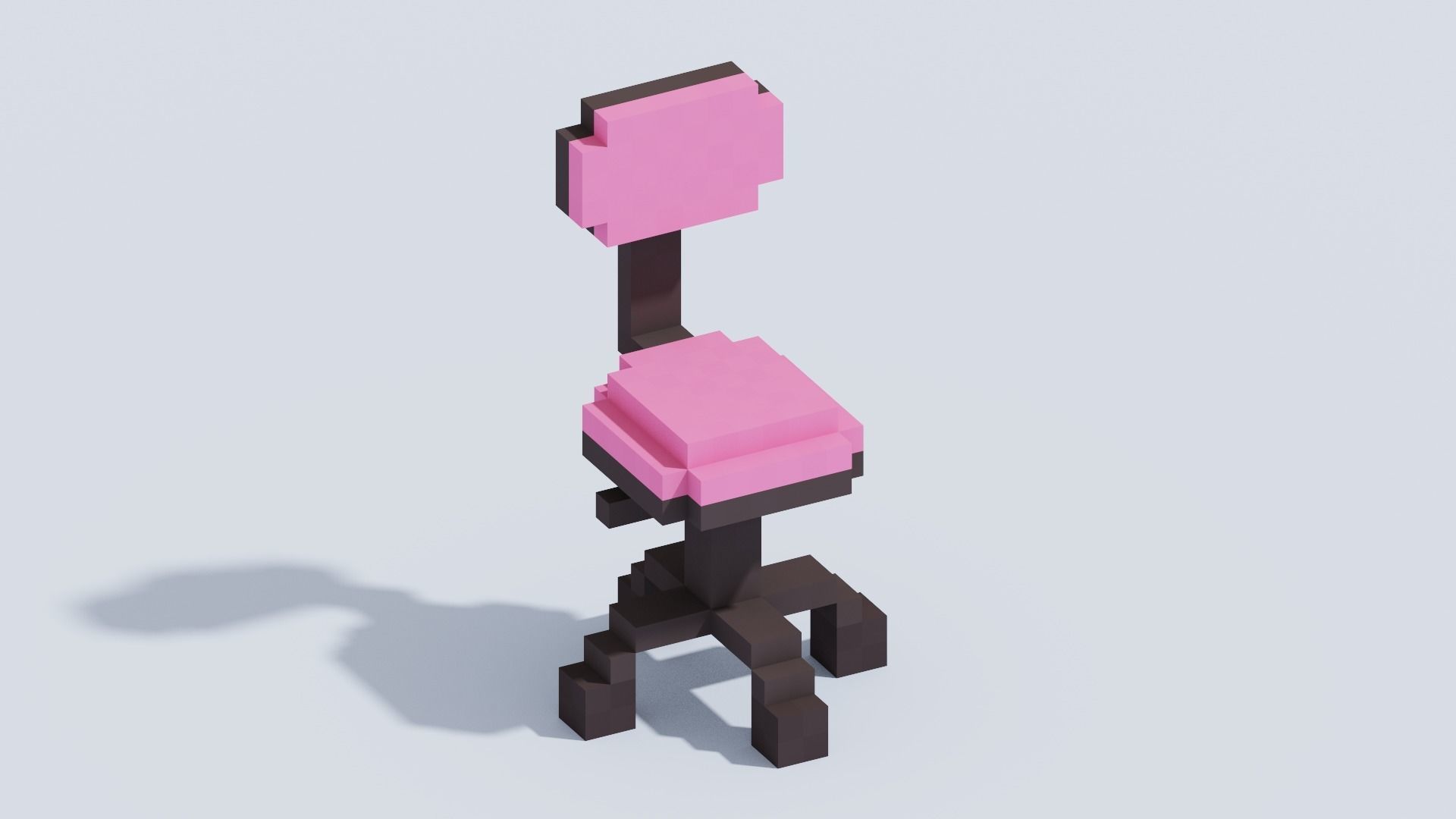 3D model Voxel Computer Chair T1 VR / AR / low-poly | CGTrader