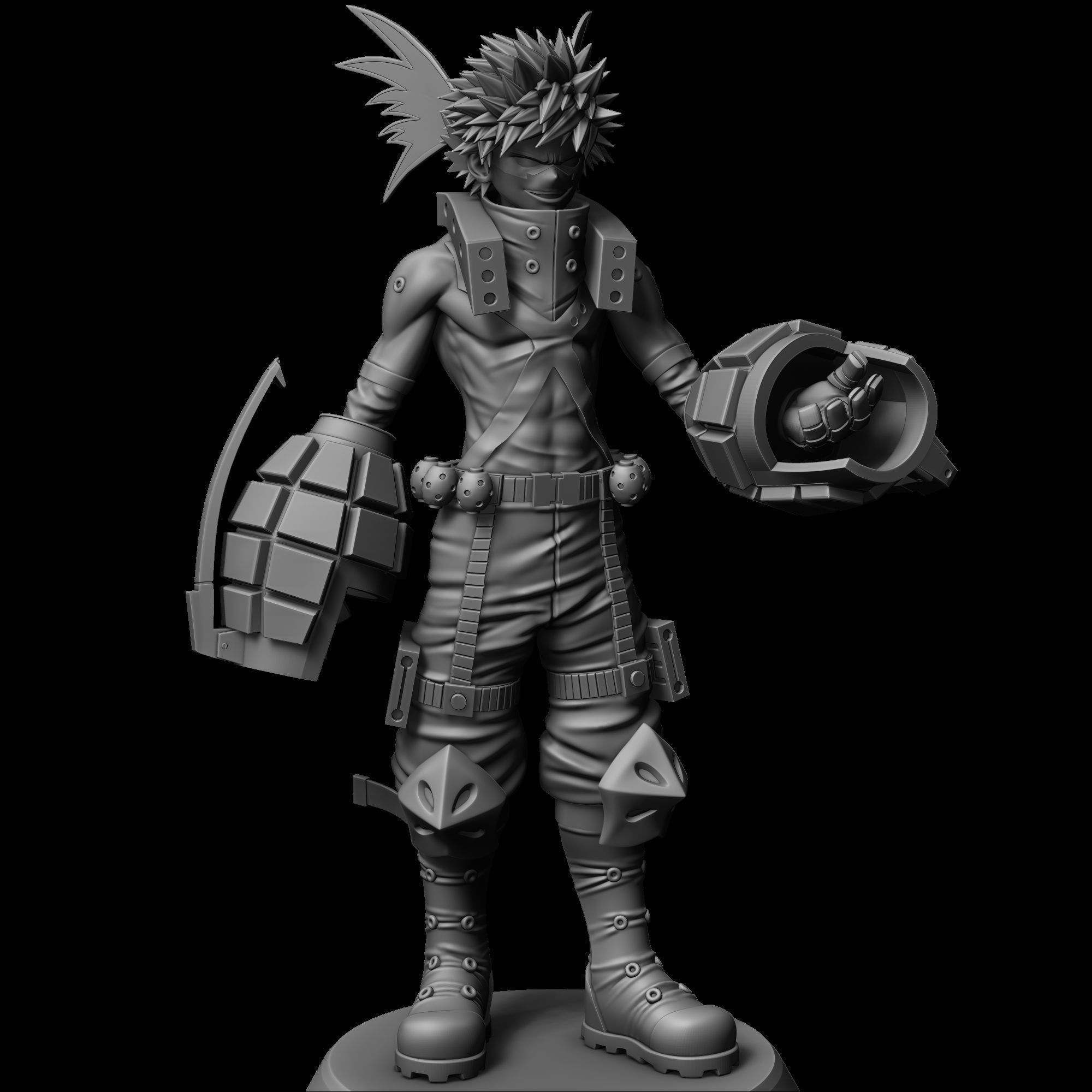 Bakugo V2 - My Hero Academia 3D model 3D printable | CGTrader