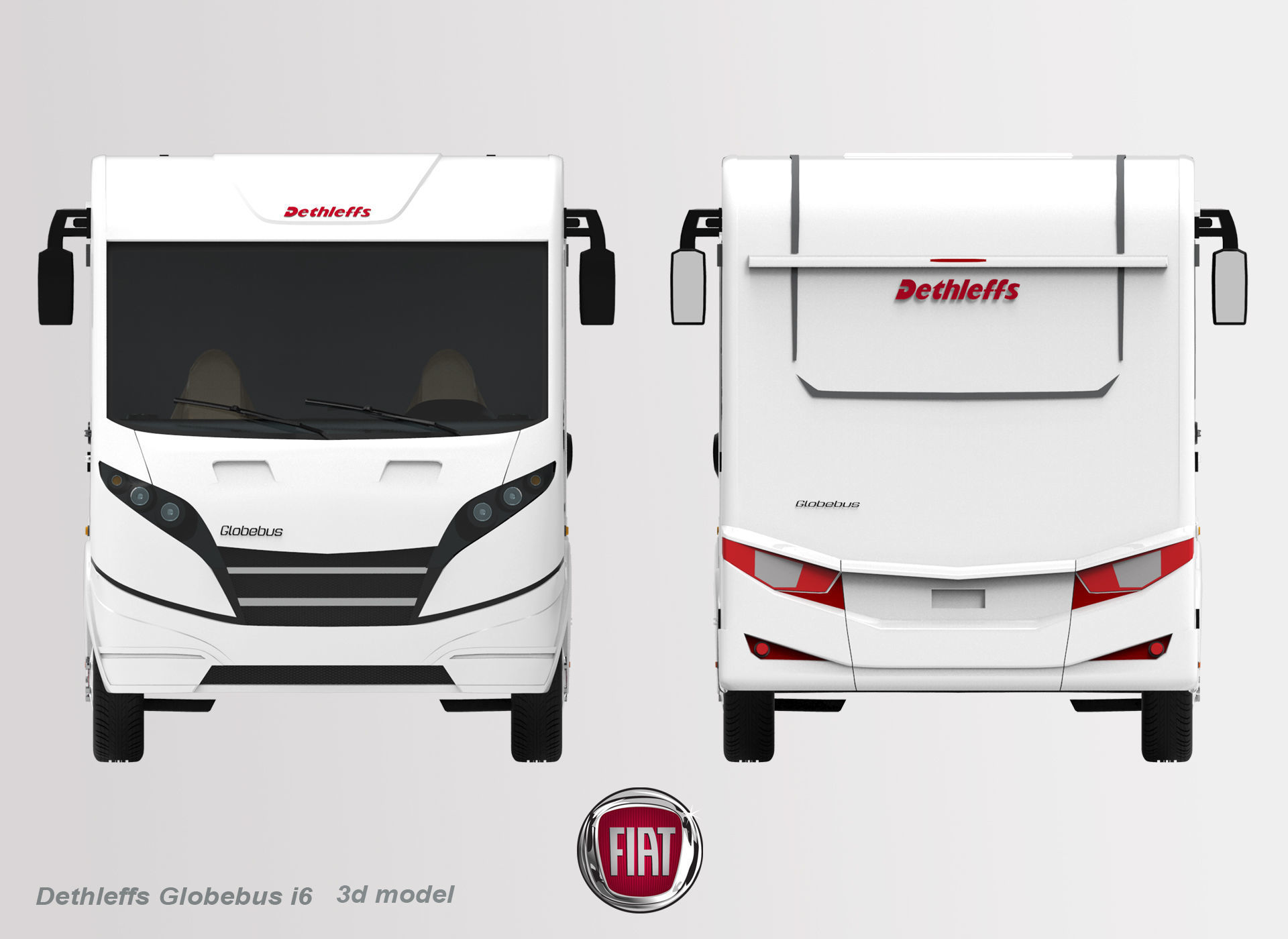 Dethleffs Globebus I6 3D model rigged | CGTrader