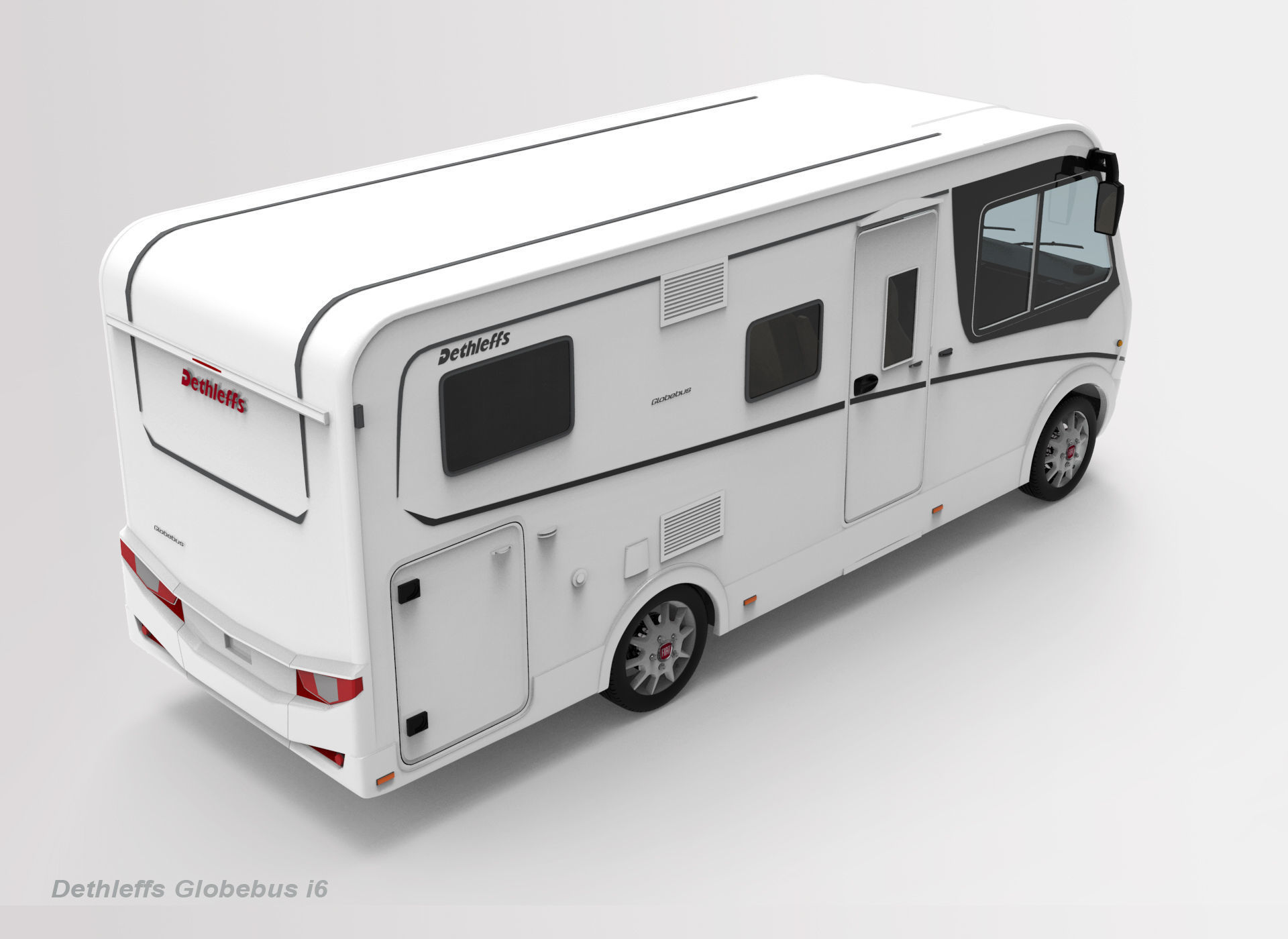 Dethleffs Globebus I6 3D model rigged | CGTrader