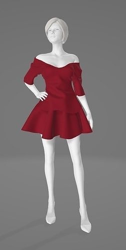 3D model Woman Clothing Pose 600 VR / AR / low-poly | CGTrader