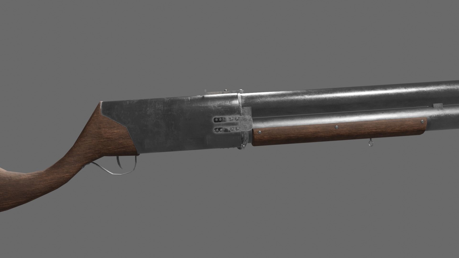 two-barrel grenade launcher free 3D model | CGTrader