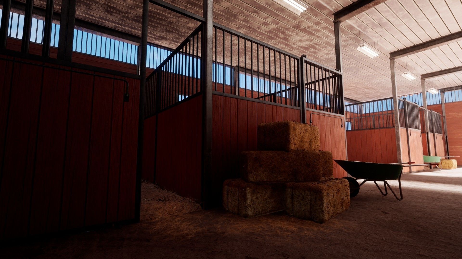 3D model Modular Modern Stable Environment VR / AR / low-poly | CGTrader