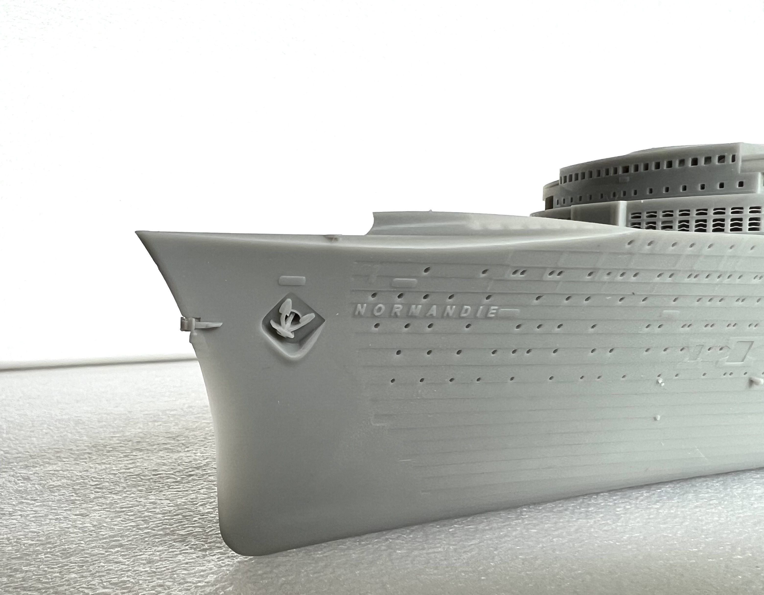 SS Normandie ocean liner 1-600 scale printable model kit 3D model 3D ...