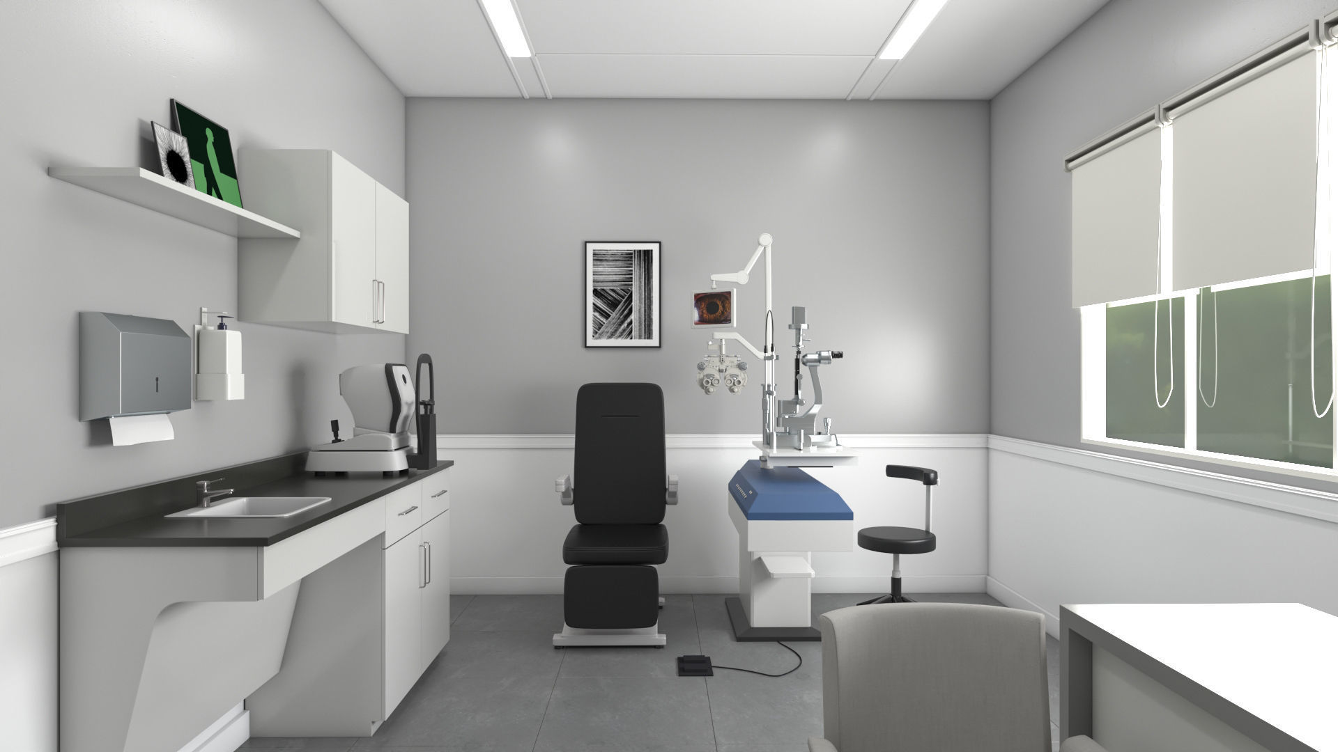 Eye Clinic Ophthalmologist 3D model | CGTrader