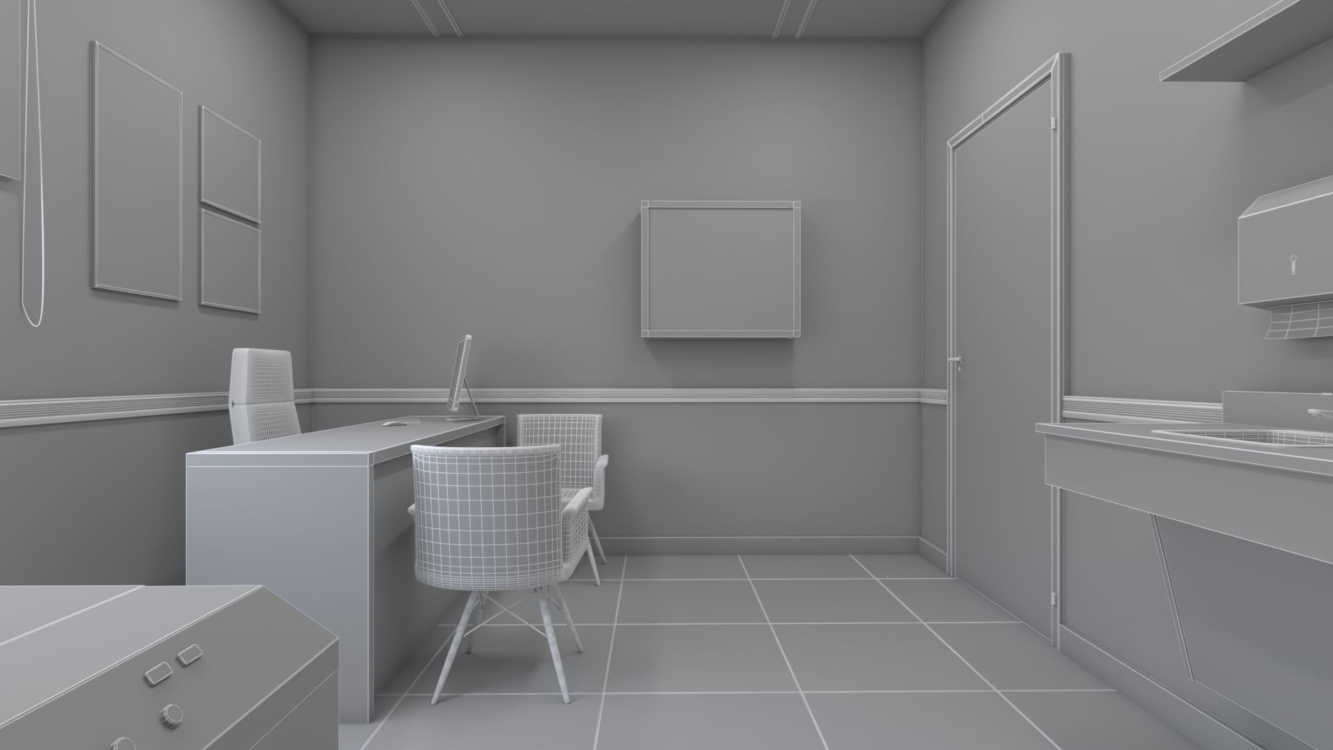 Eye Clinic Ophthalmologist 3D model | CGTrader