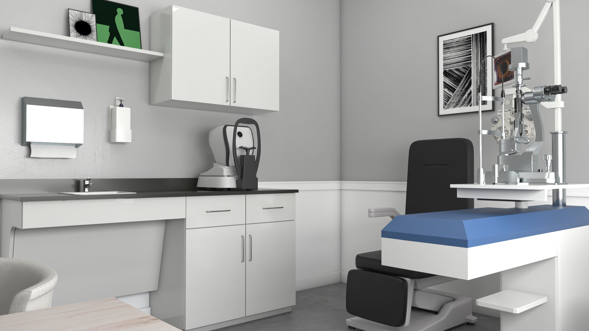 Eye Clinic Ophthalmologist 3D model | CGTrader