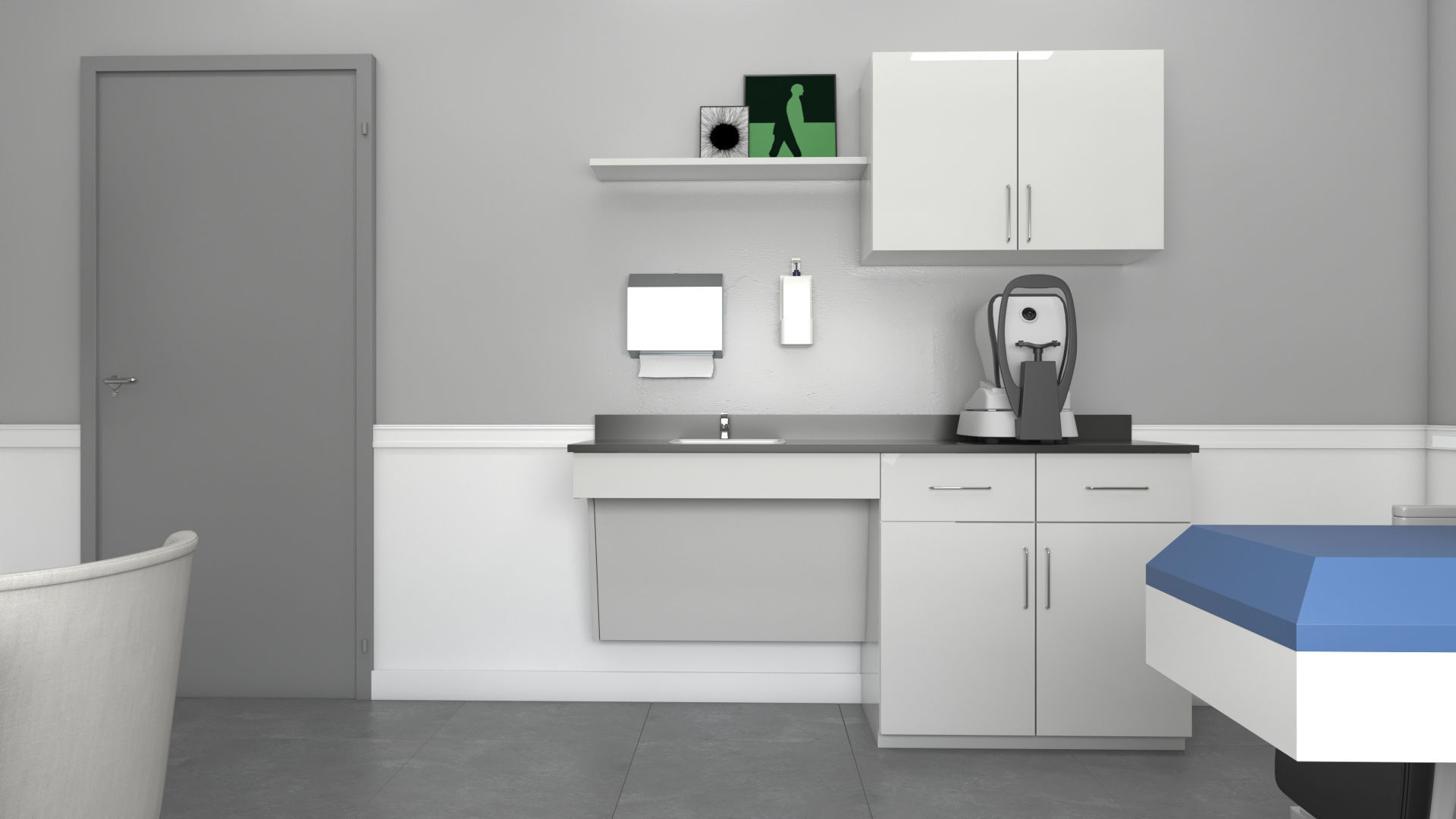 Eye Clinic Ophthalmologist 3D model | CGTrader