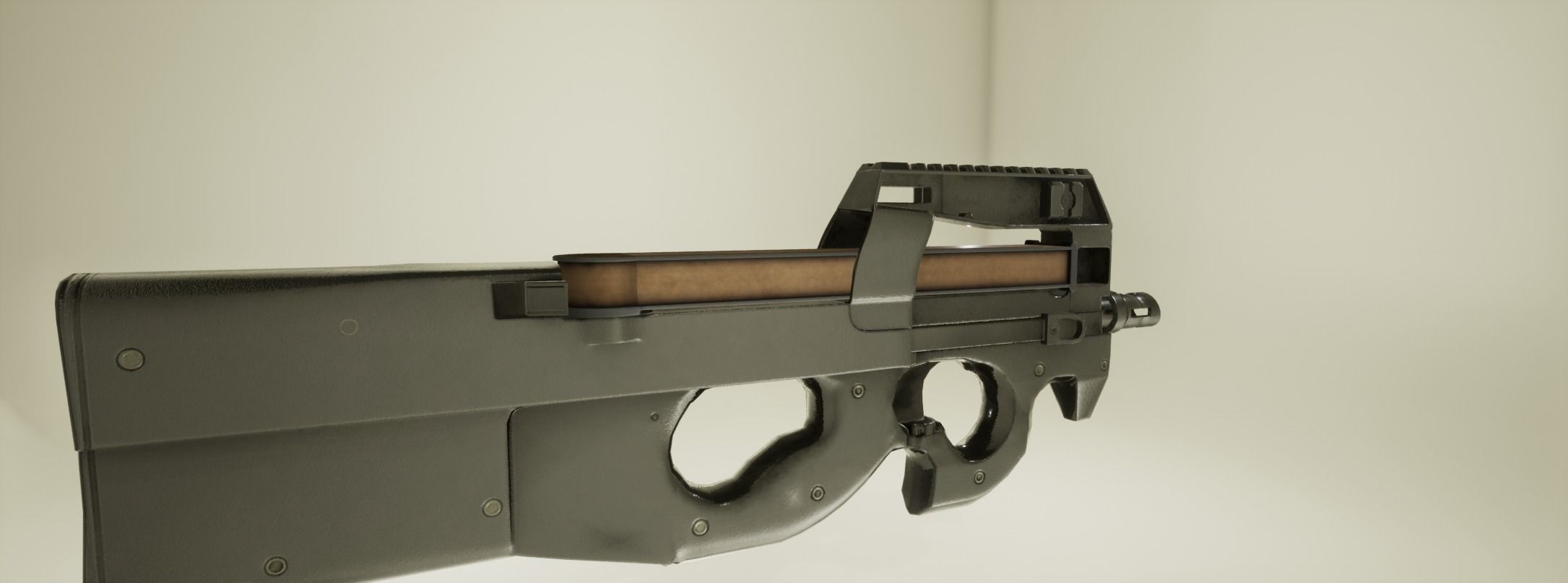 3D model FN-90 gun VR / AR / low-poly | CGTrader