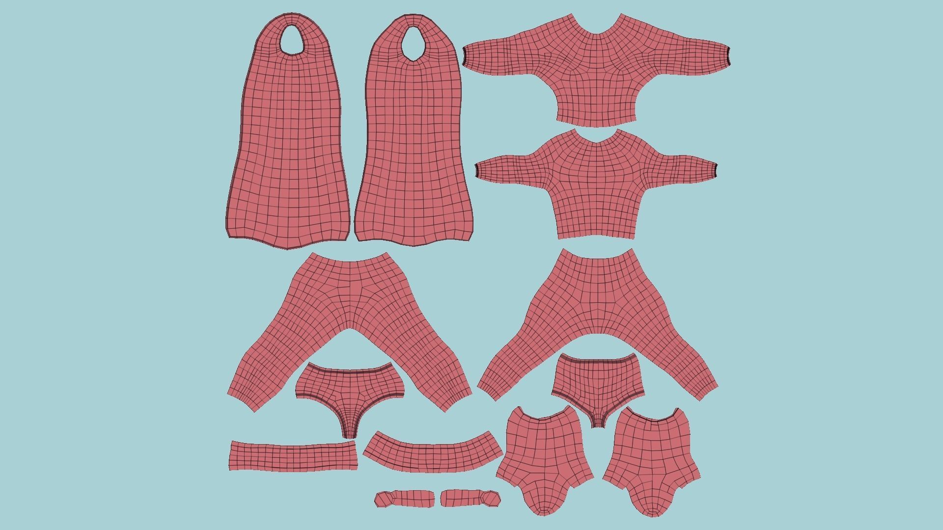 3D model Superman Costume 01 - Classic - Character Design Fashion VR ...