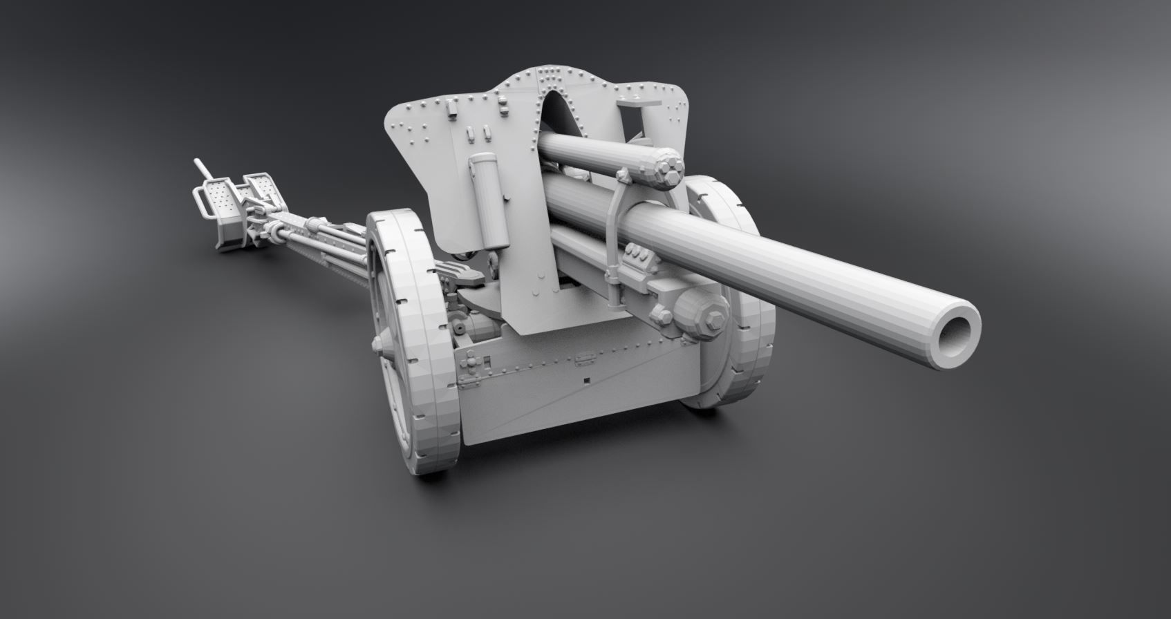 105mm leFH 18 Scale model 3D model 3D printable | CGTrader