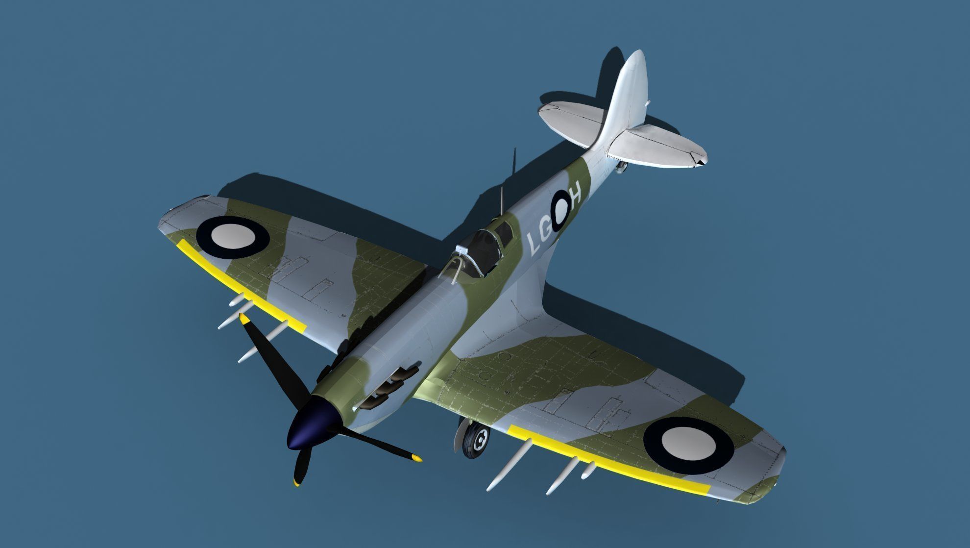 Supermarine Spitfire Mk5C V08 RAAF 3D model animated | CGTrader