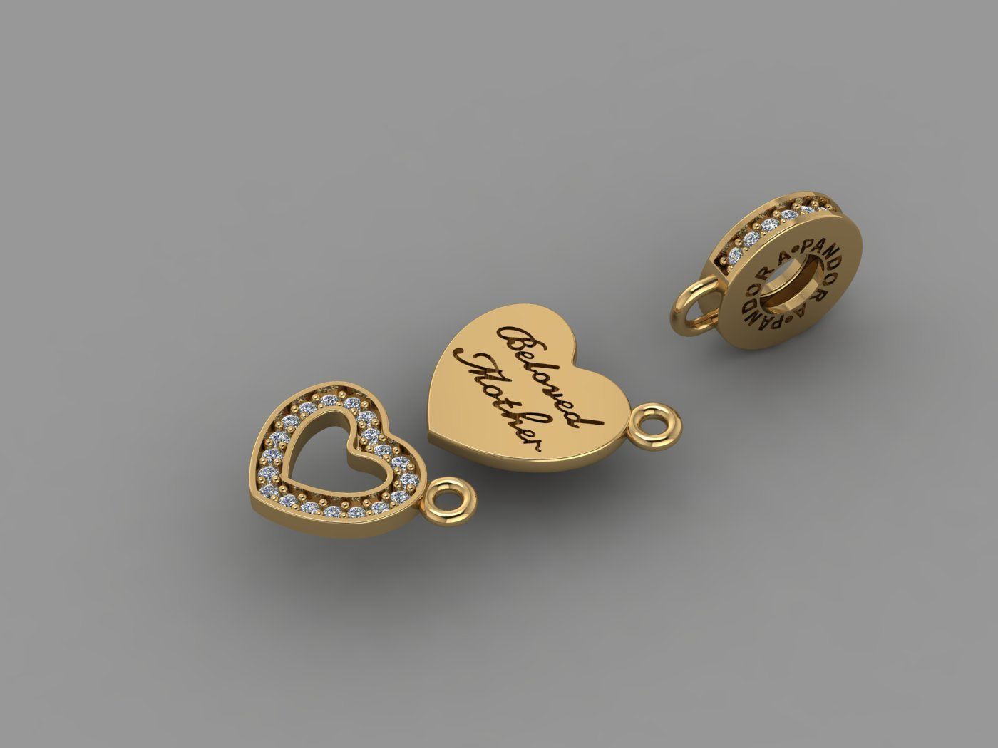 Pandora - Charm 3D model 3D printable | CGTrader