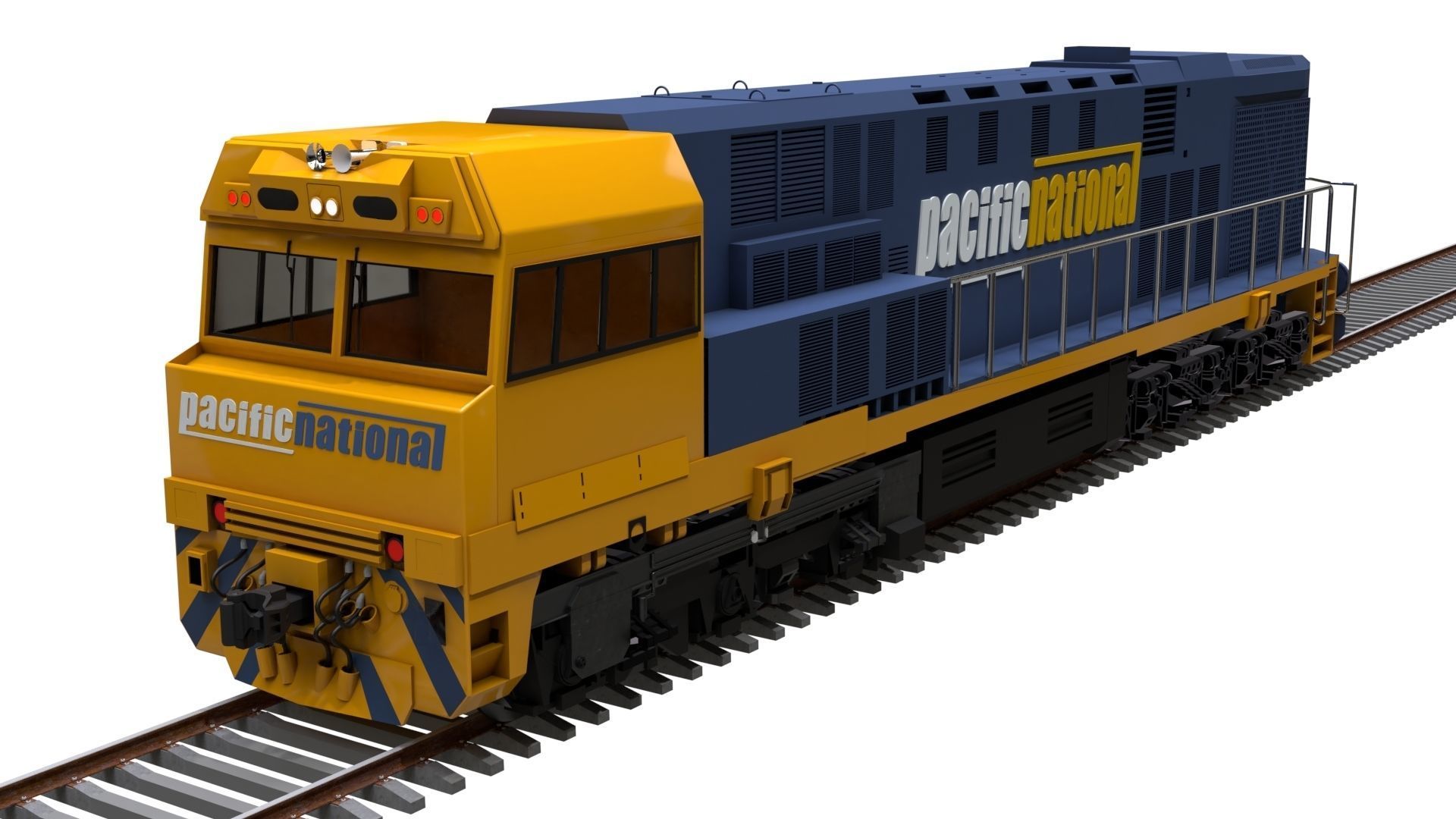 Freight Train 3D model | CGTrader