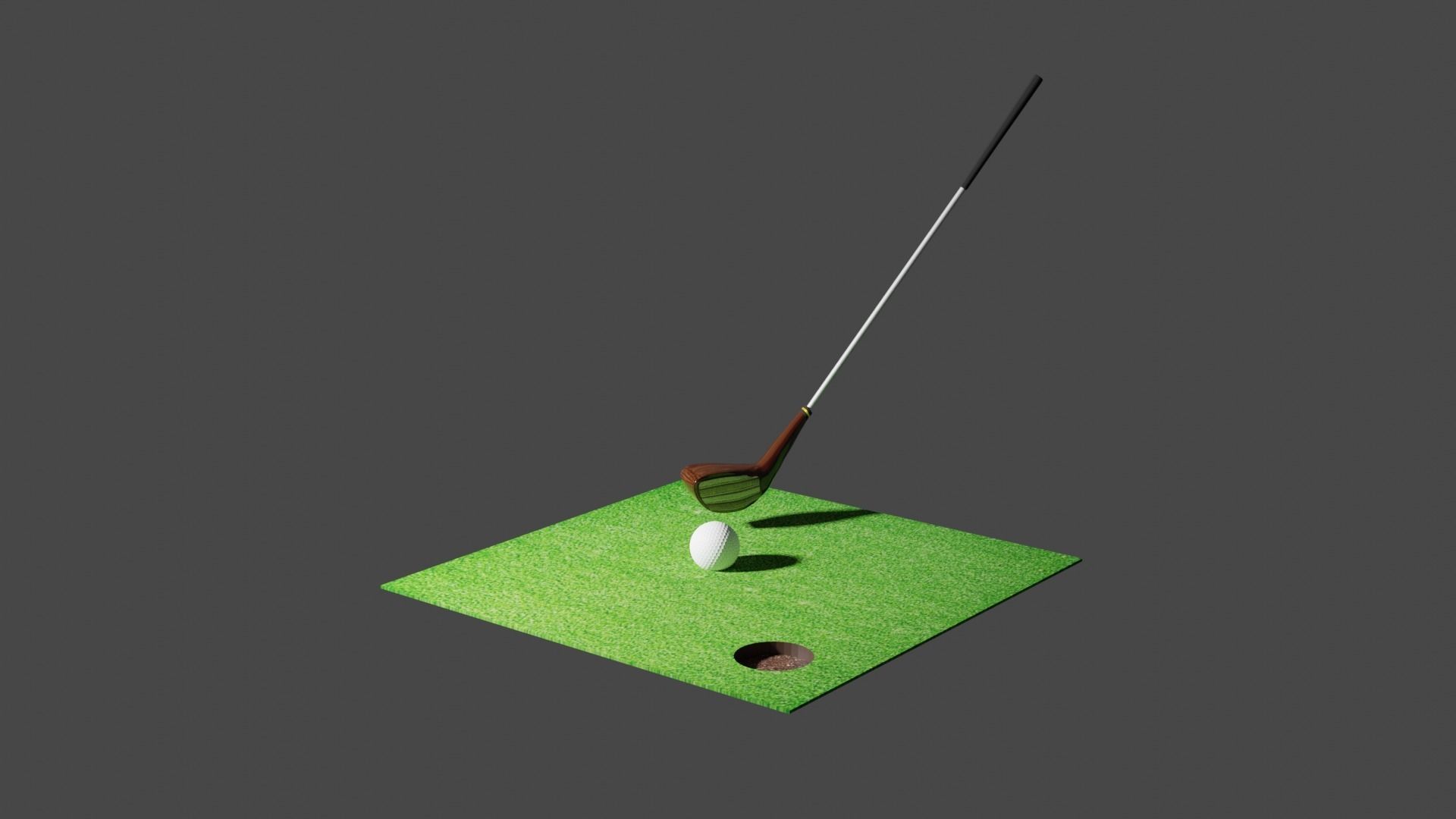 3D model Golf Club and Ball 3D VR / AR / low-poly | CGTrader