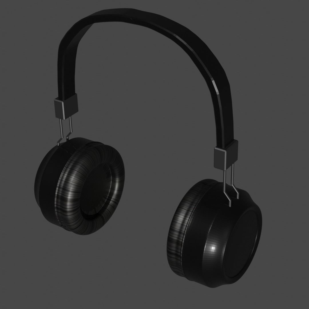 3D model Low poly headphone model headphones VR / AR / low-poly | CGTrader