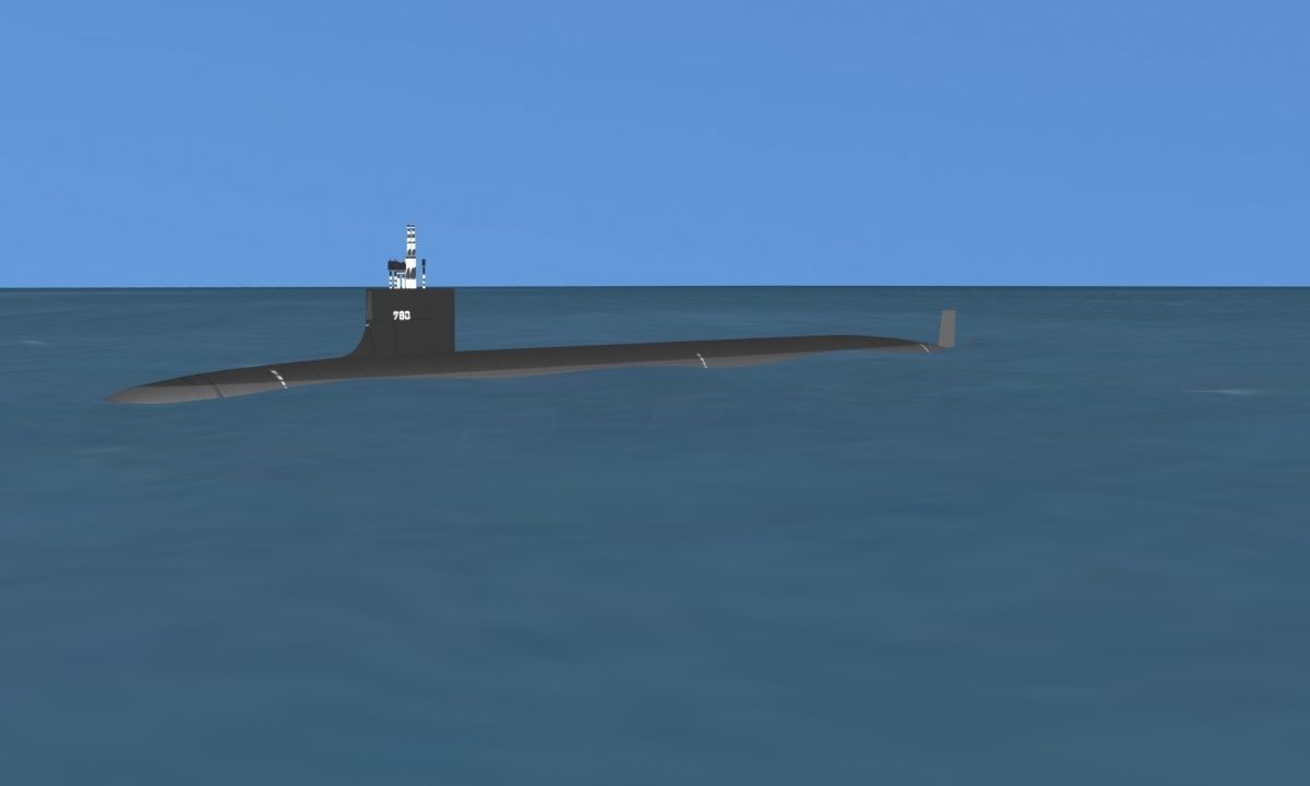 Virginia Class SSN 780 USS Missouri 3D model rigged | CGTrader