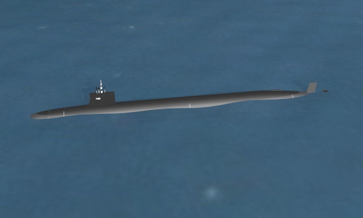 Virginia Class SSN 782 USS Mississippi 3D model rigged | CGTrader