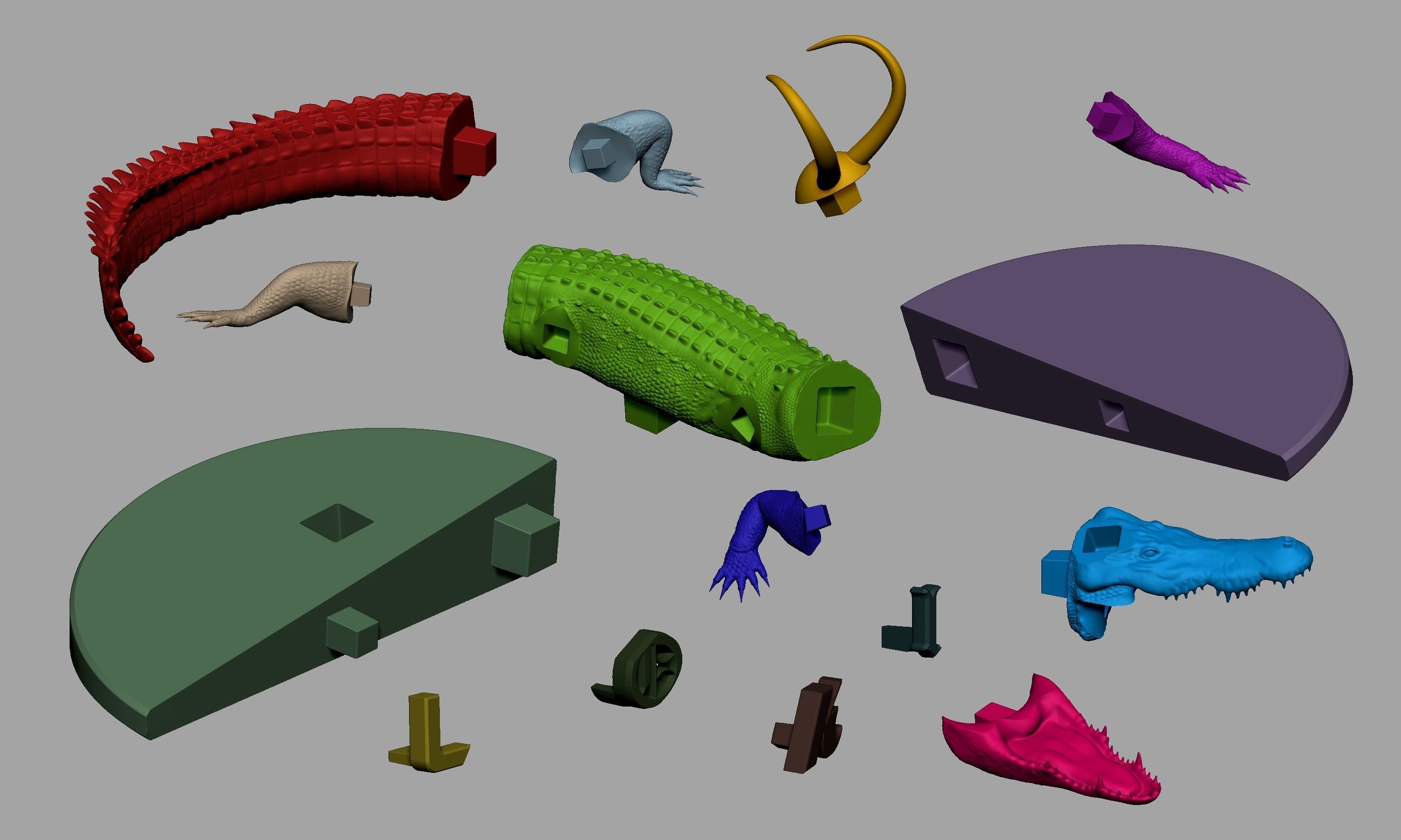 CROCODILE LOKI VARIANT 3D model 3D printable | CGTrader
