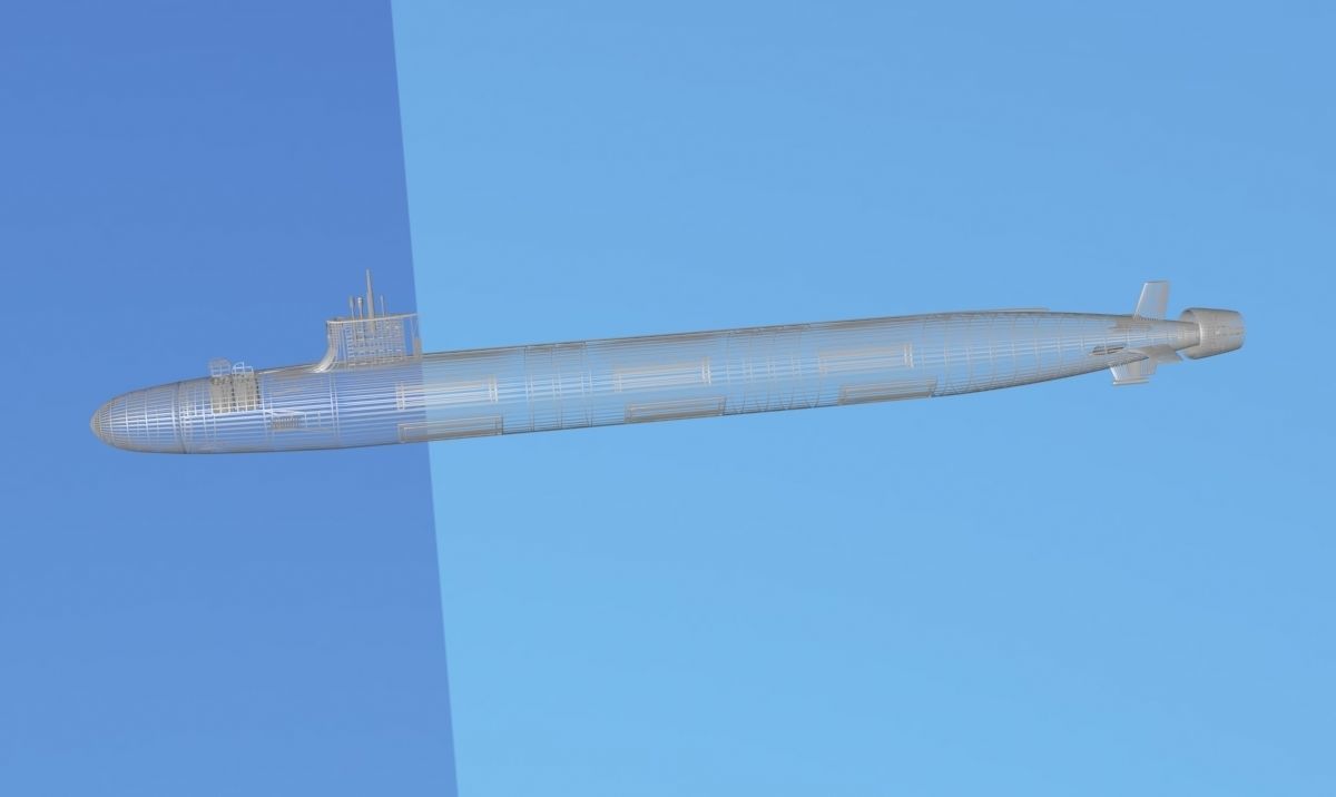 Virginia Class SSN 788 USS Colorado 3D model rigged | CGTrader