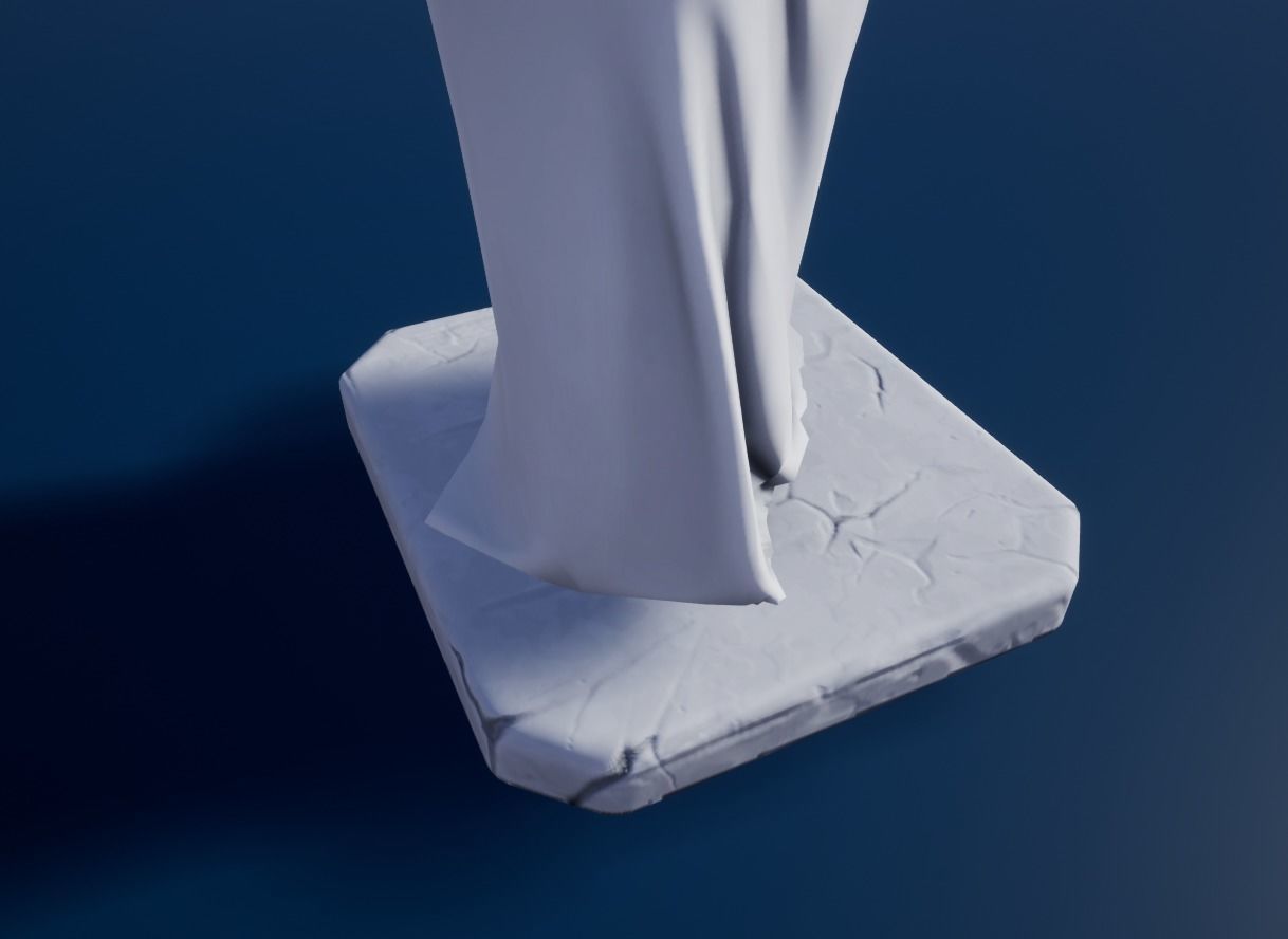 3D model Greek Statue Stylized 03 VR / AR / low-poly | CGTrader