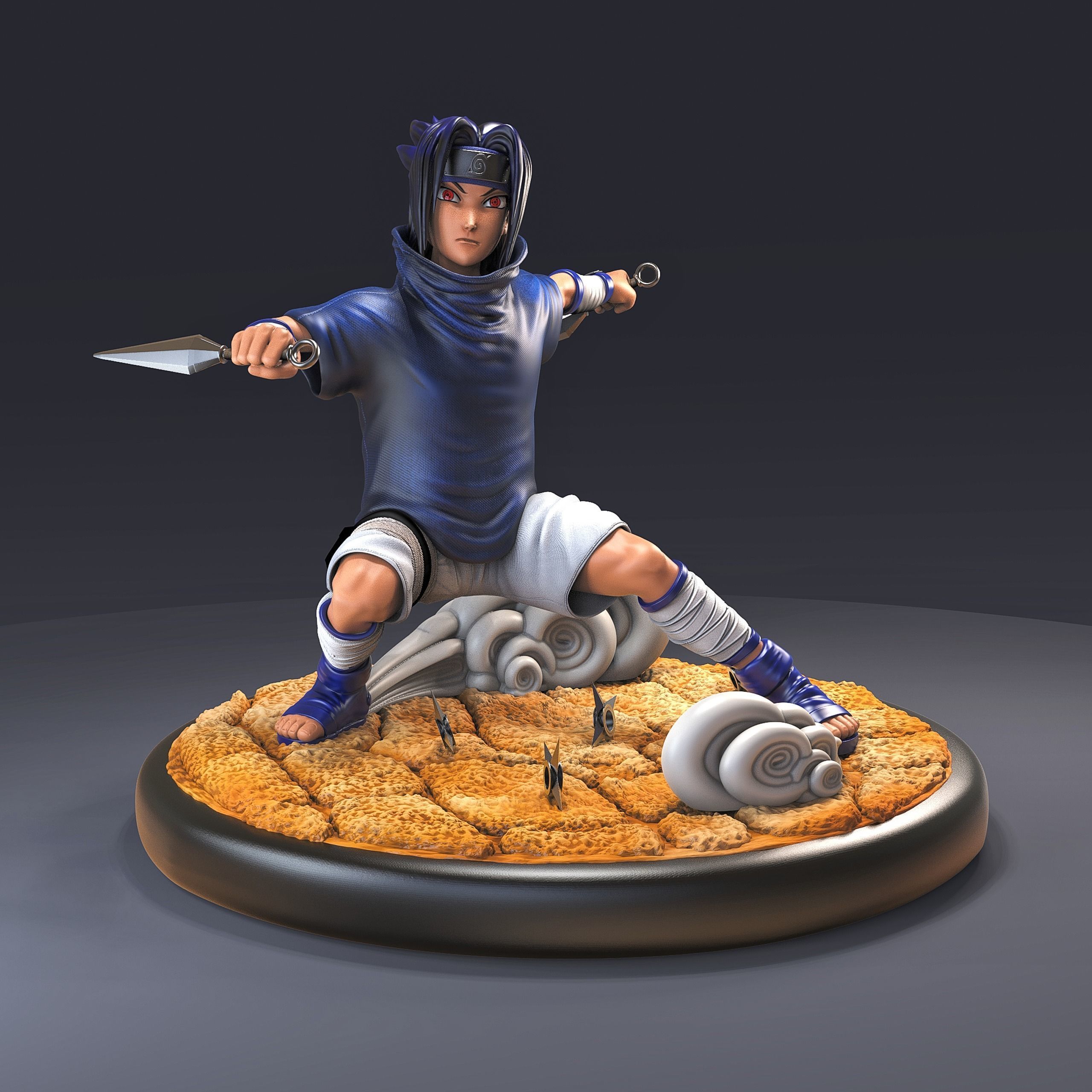 Sasuke Uchiha 3D model 3D printable | CGTrader