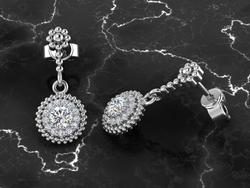 Jewelry Earring 3D model 3D printable | CGTrader