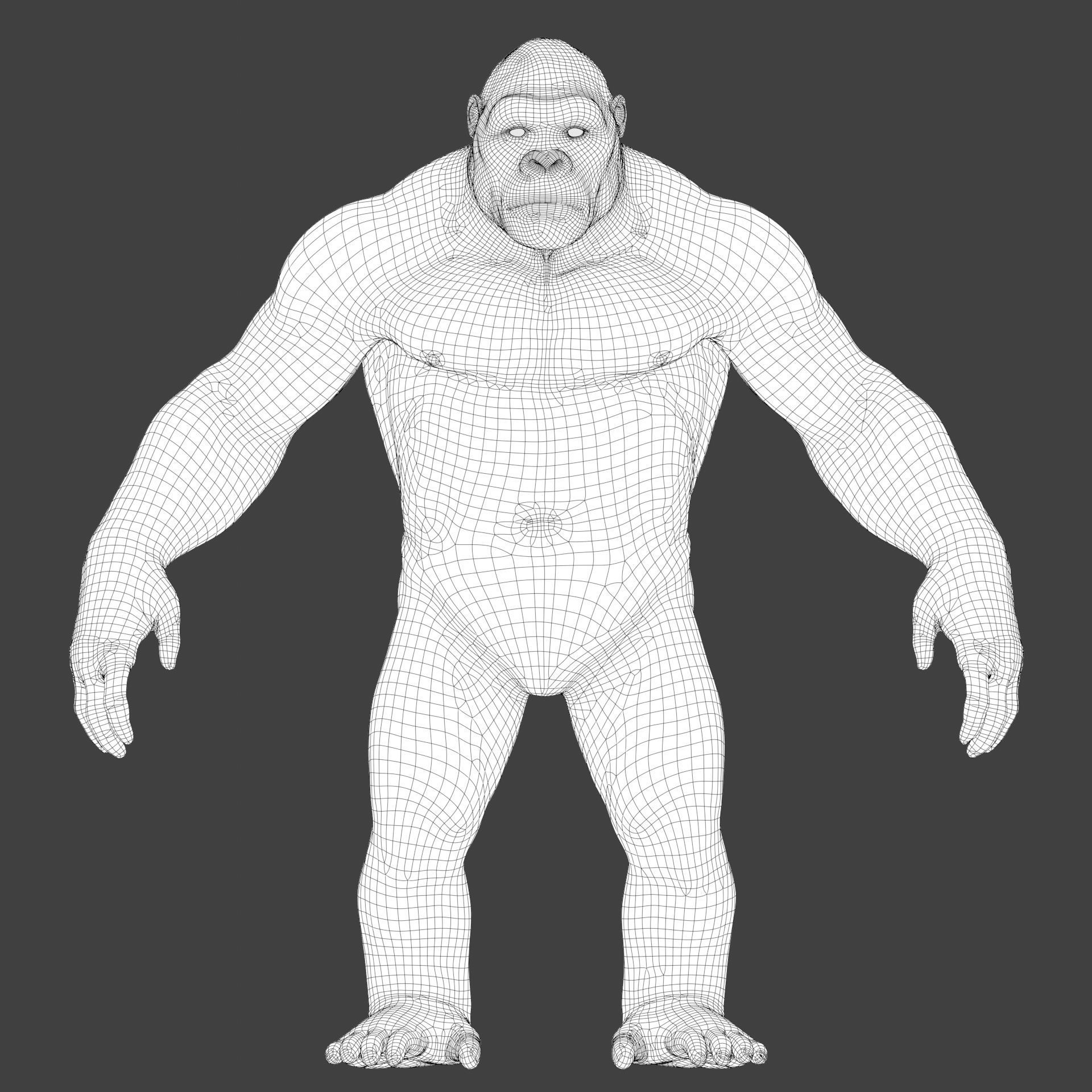 Kong 2021 free 3D model rigged | CGTrader