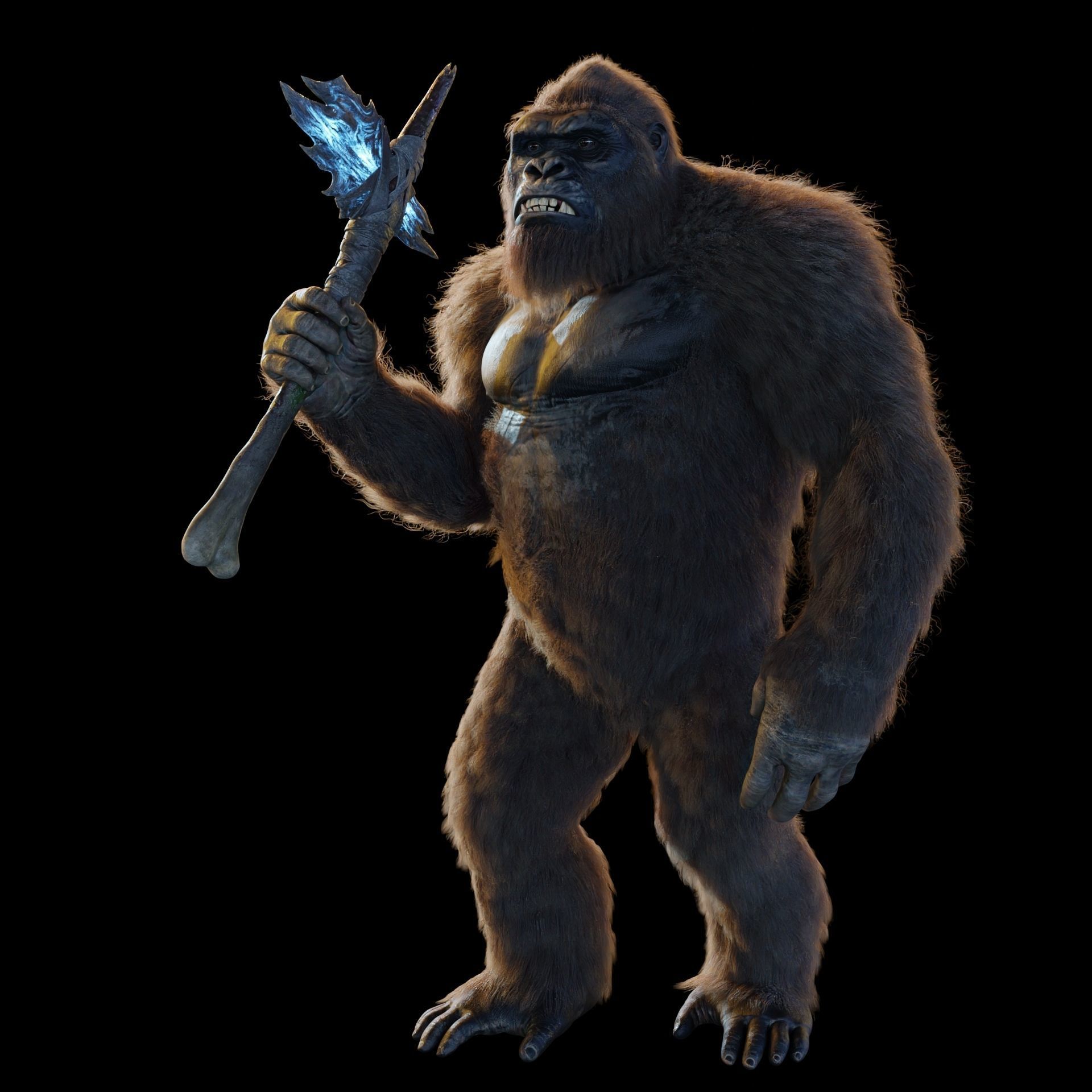 Kong 2021 free 3D model rigged | CGTrader