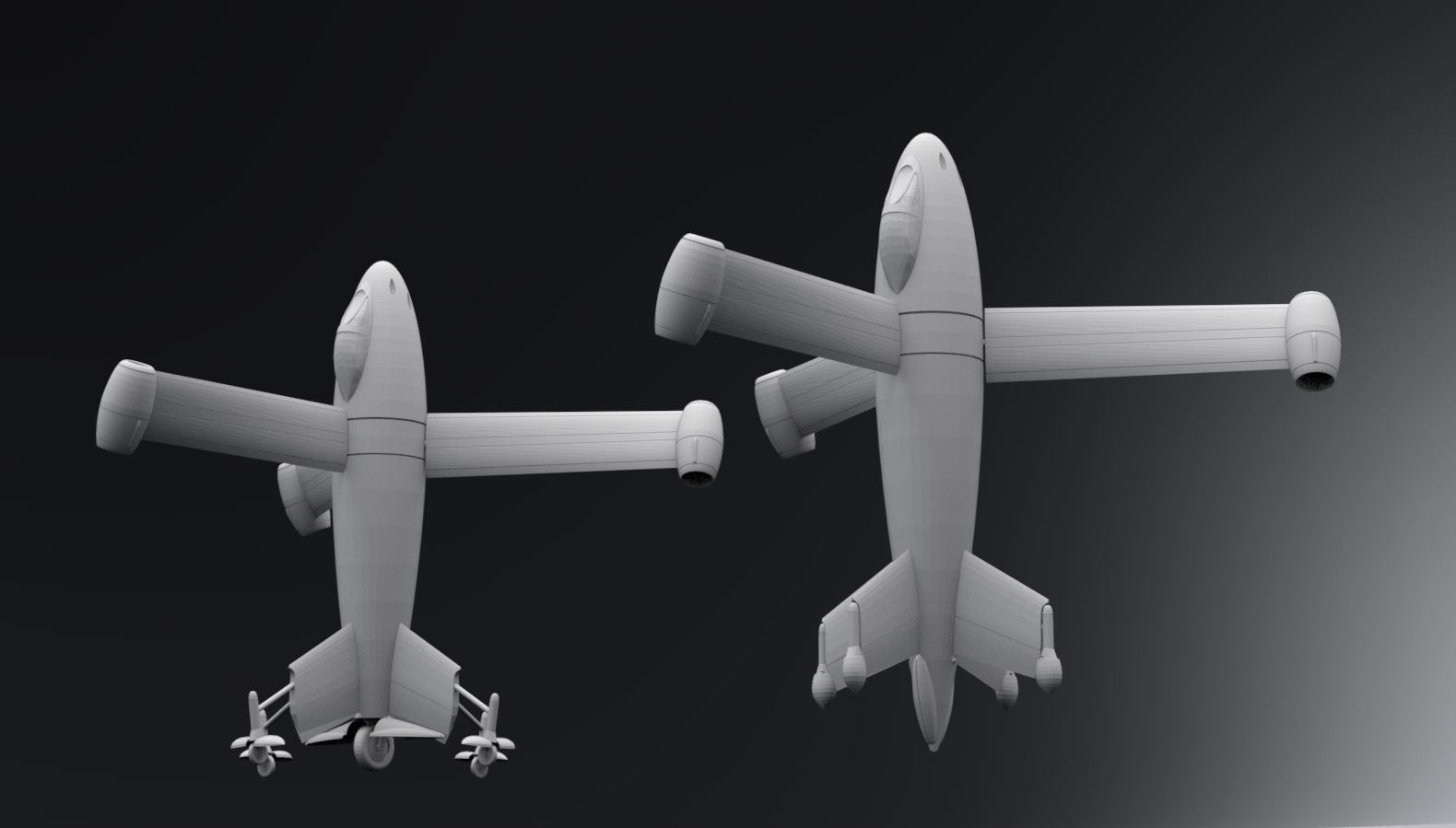 Thrust Wing hunter Scale Model 3D model 3D printable | CGTrader