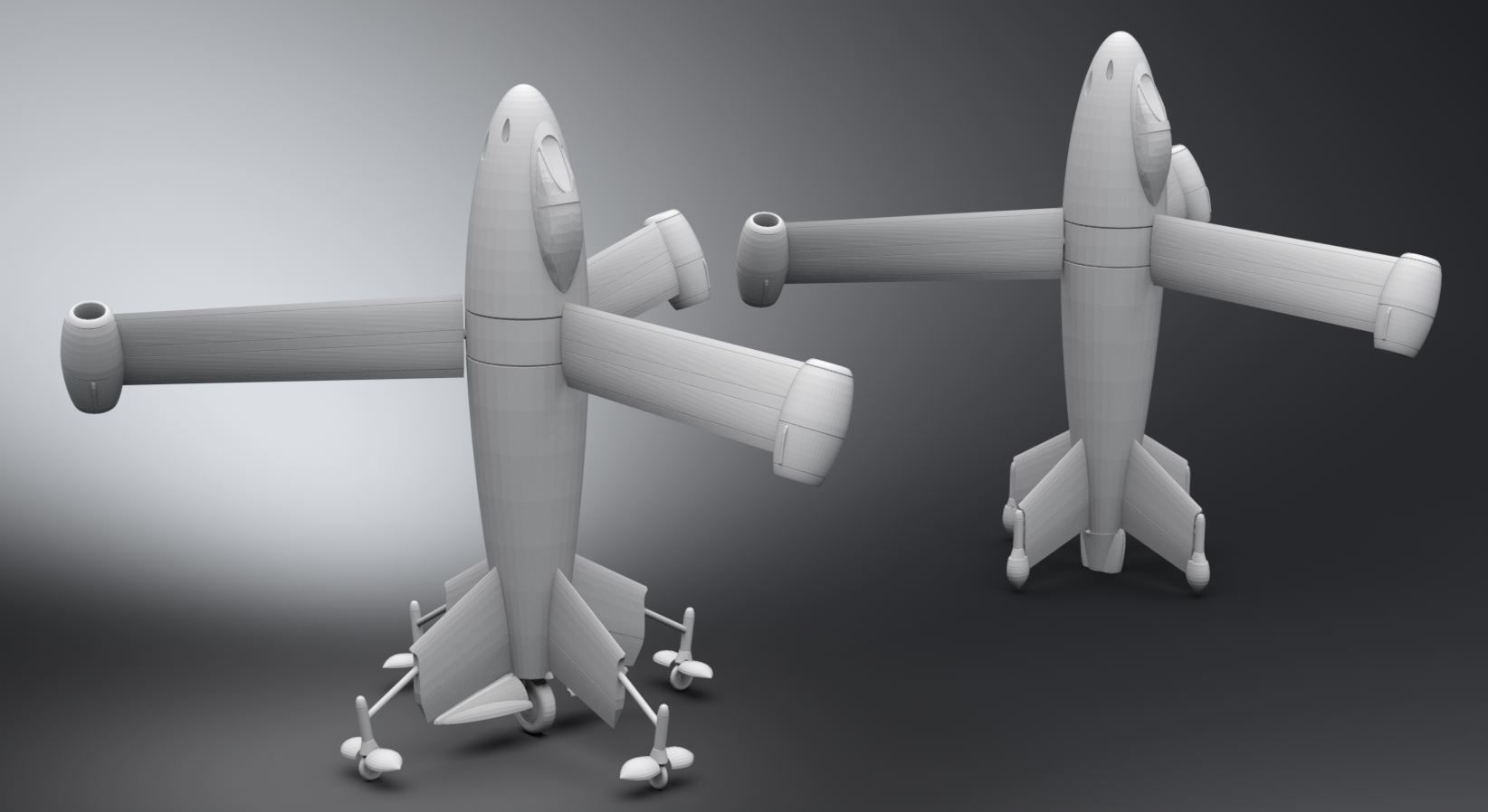 Thrust Wing hunter Scale Model 3D model 3D printable | CGTrader