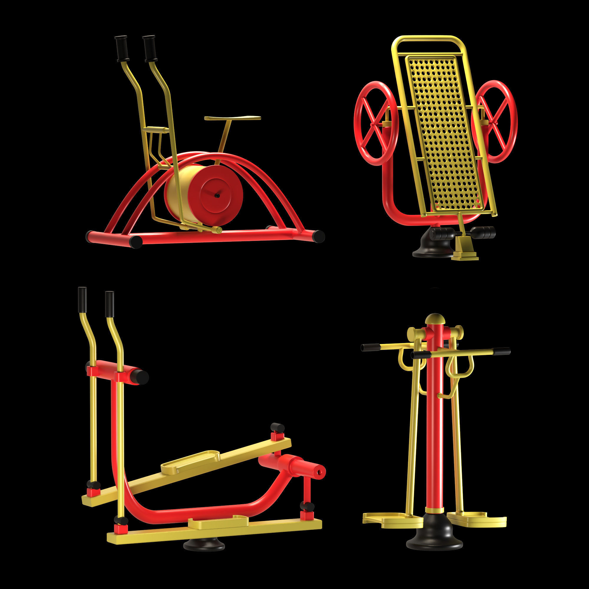 Park Sports Equipment free VR / AR / low-poly 3D model | CGTrader