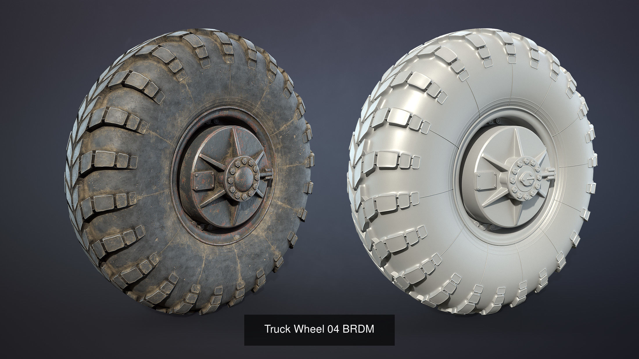 3D Model Collection Truck Wheels Set VR / AR / low-poly | CGTrader