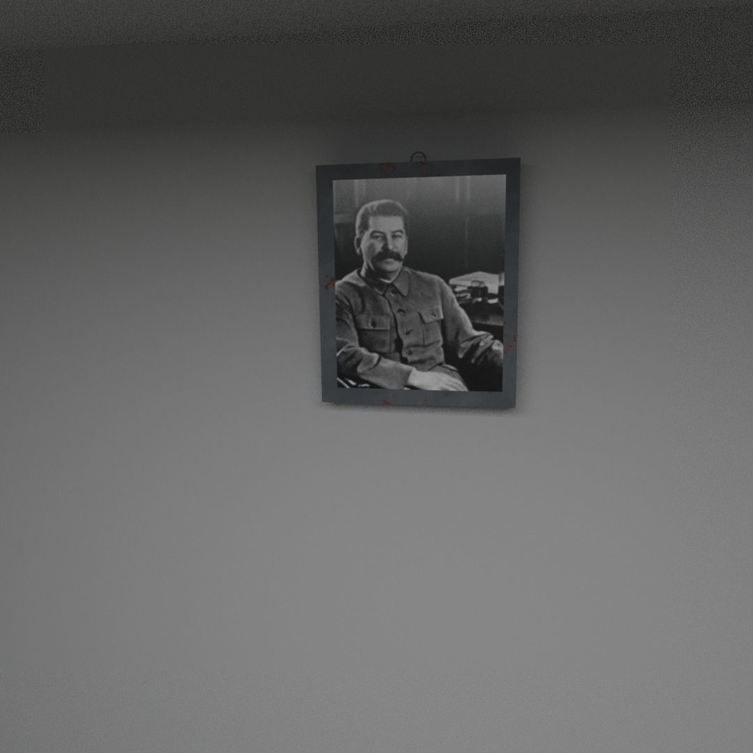 Joseph stalin wall frame free VR / AR / low-poly 3D model | CGTrader
