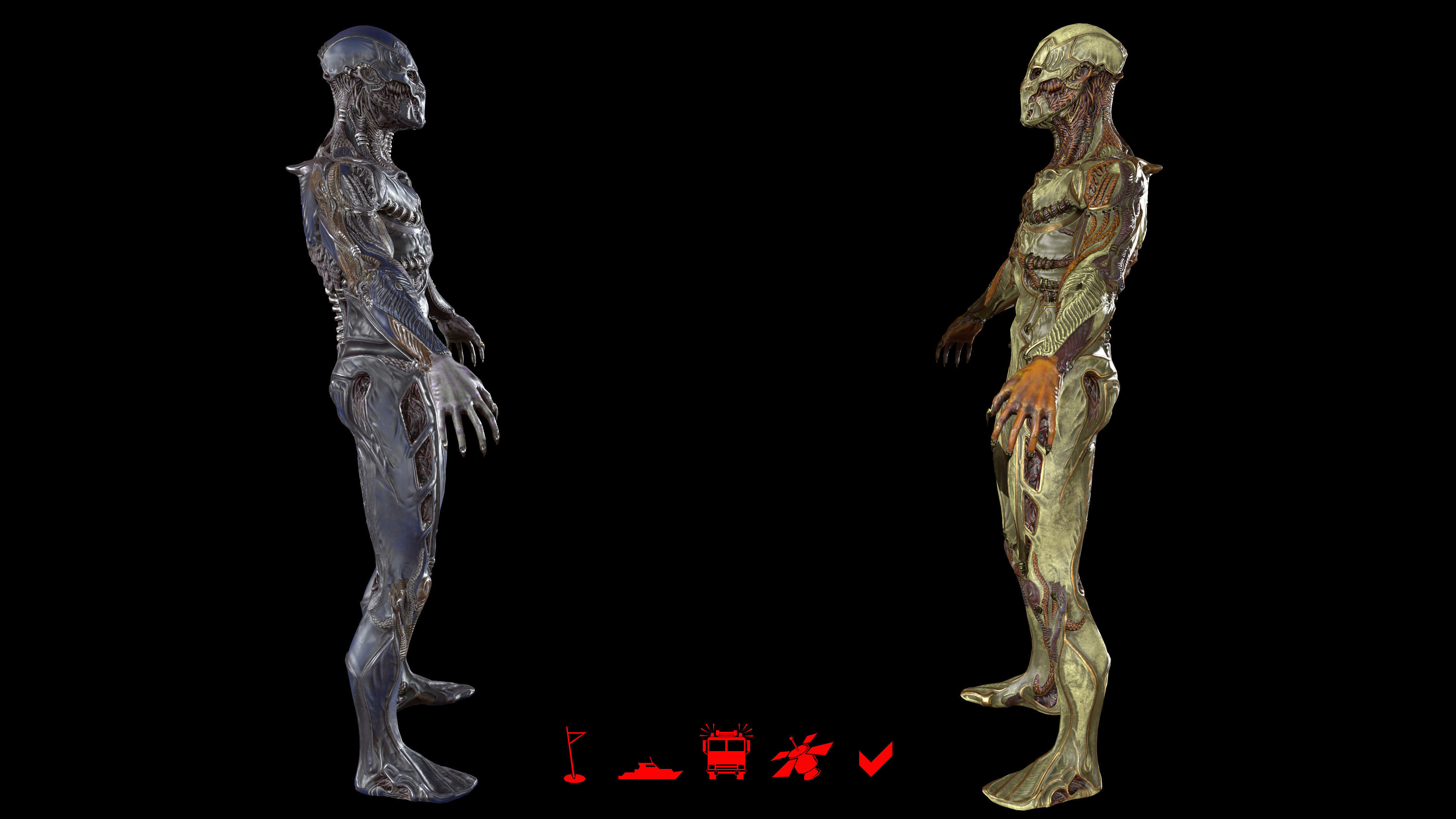 3D model Alien Hunter 2 VR / AR / low-poly | CGTrader