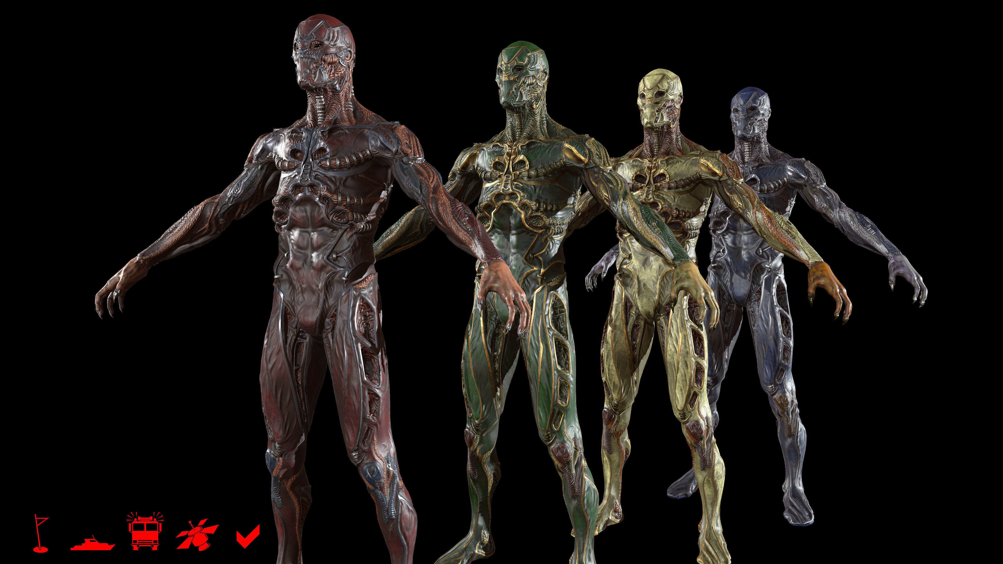 3D model Alien Hunter 2 VR / AR / low-poly | CGTrader